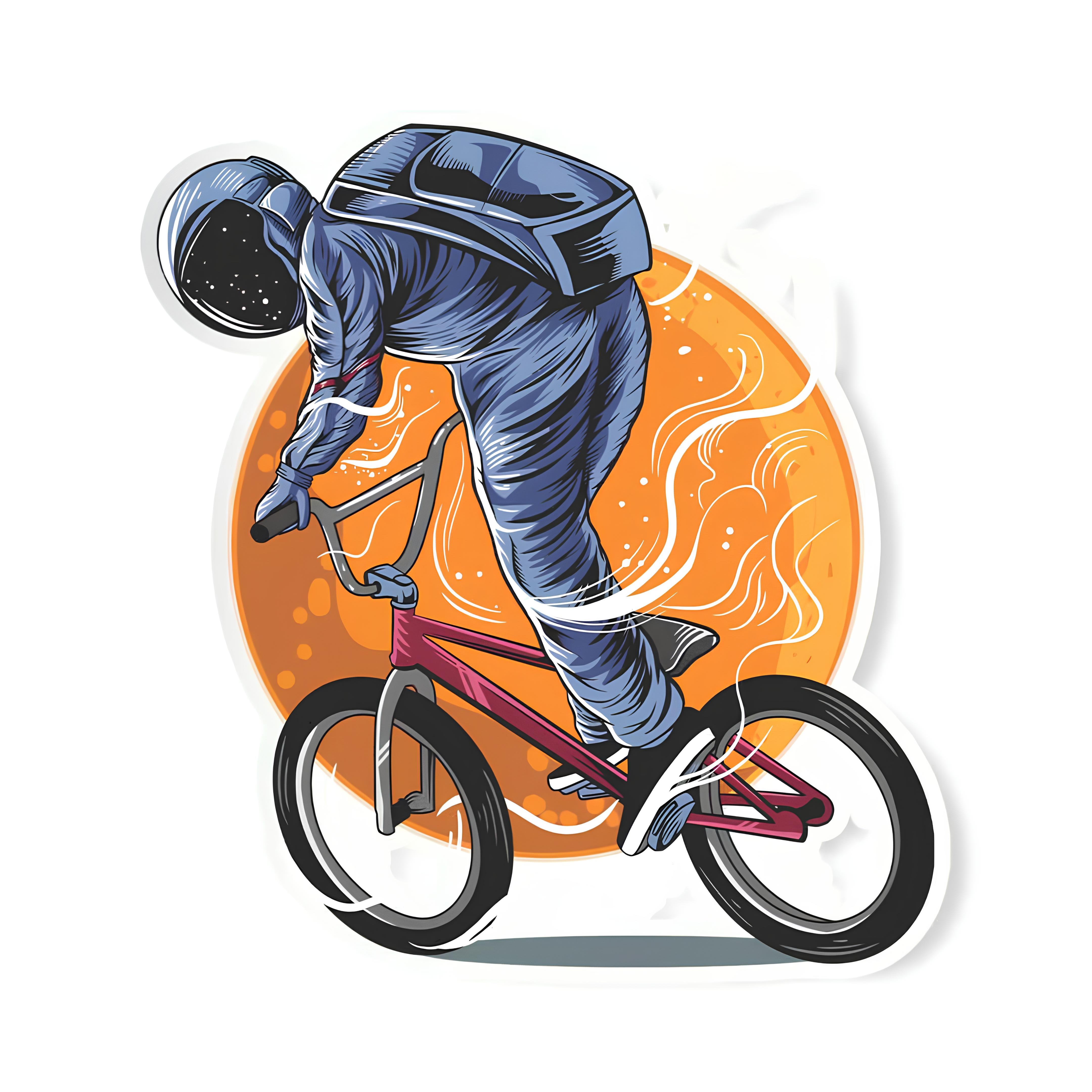 Astro cycle sticker – Inkyprinty.in