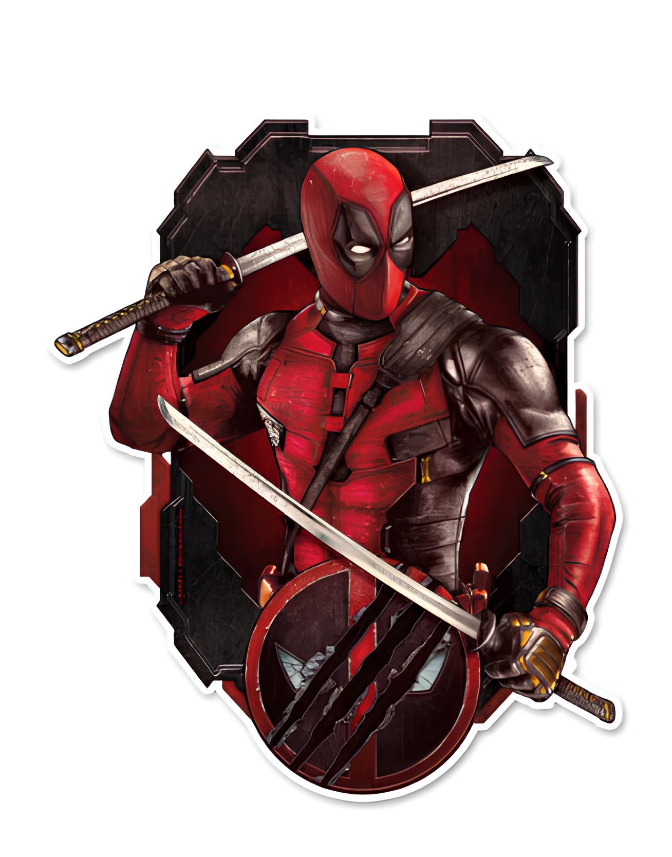 Masked Mercenary - Marvel Official Sticker – Inkyprinty.in